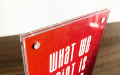 All Acrylic 4x6 Quick Change Sign And Menu Holder — Clubcard Printing USA