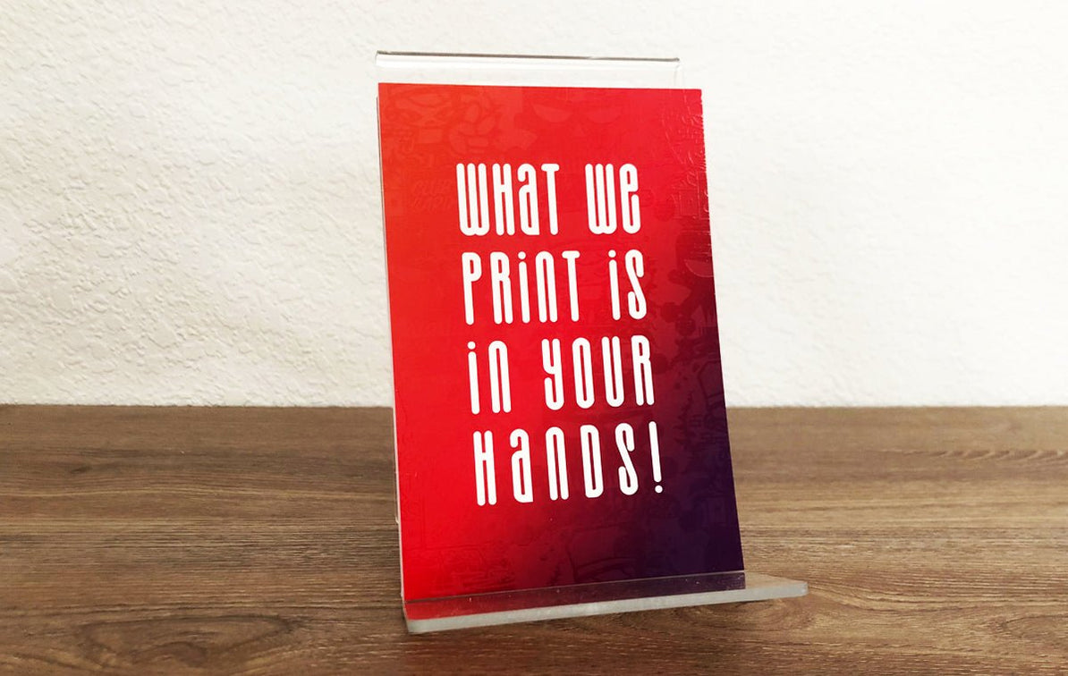 Clear Acrylic Book Display Stand | Made in USA — Clubcard Printing USA