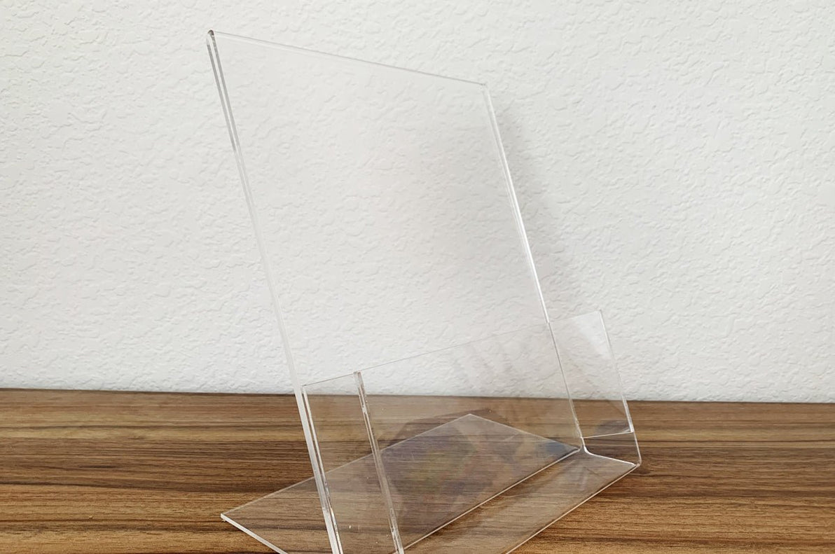 Clear Acrylic Literature Stand With Pocket | Clubcard Printing ...