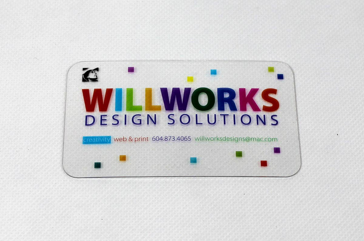 Clear Plastic Business Card Printing On 20pt Stock — Clubcard Printing USA