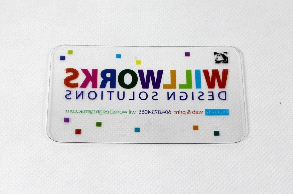 Clear Postcards Printed In Full Color On 20pt Transparent Plastic ...