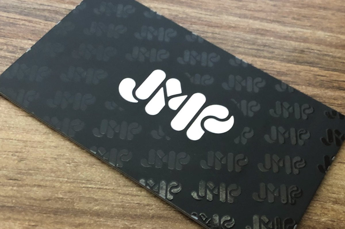 Three Layer 40pt Thick Silk Laminated Color Core Cards With Foil Stamp ...