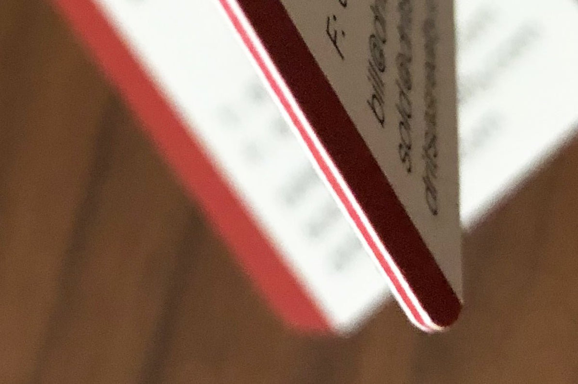 Three Layer Color Core Cards Printed On Hefty 37pt Uncoated Stock ...