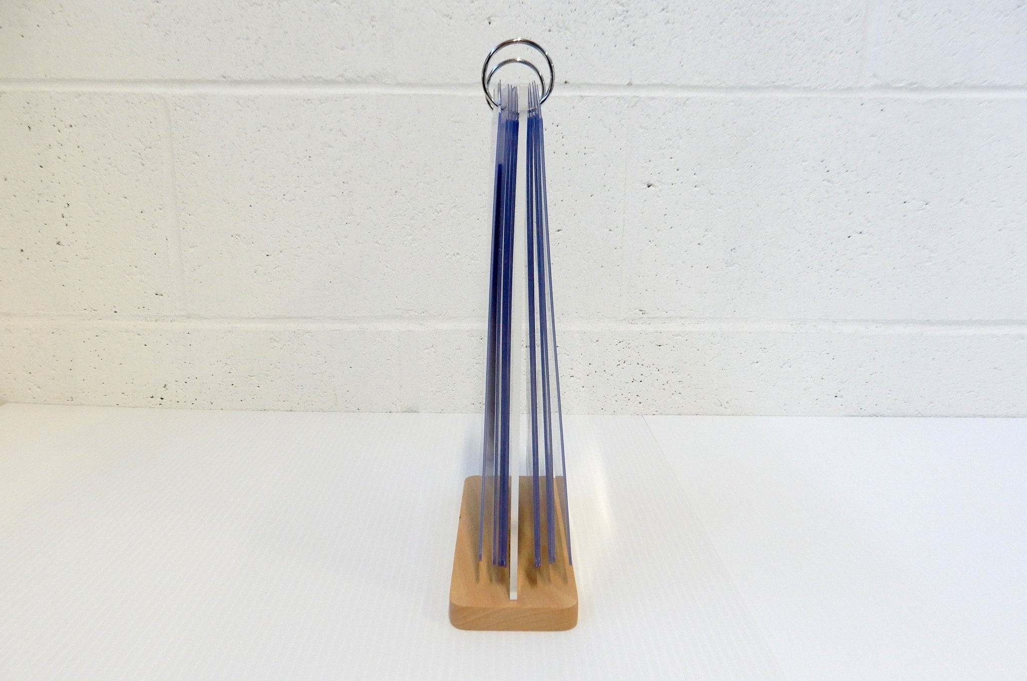 Large Flippable Menu Display Stand With Clear Pockets | Wood + Acrylic ...