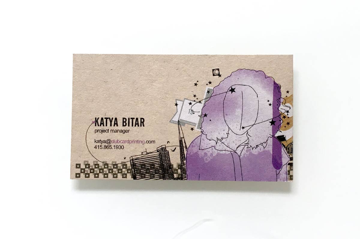 Small Cards Printed On 18pt Natural Kraft Card Stock | Clubcard ...