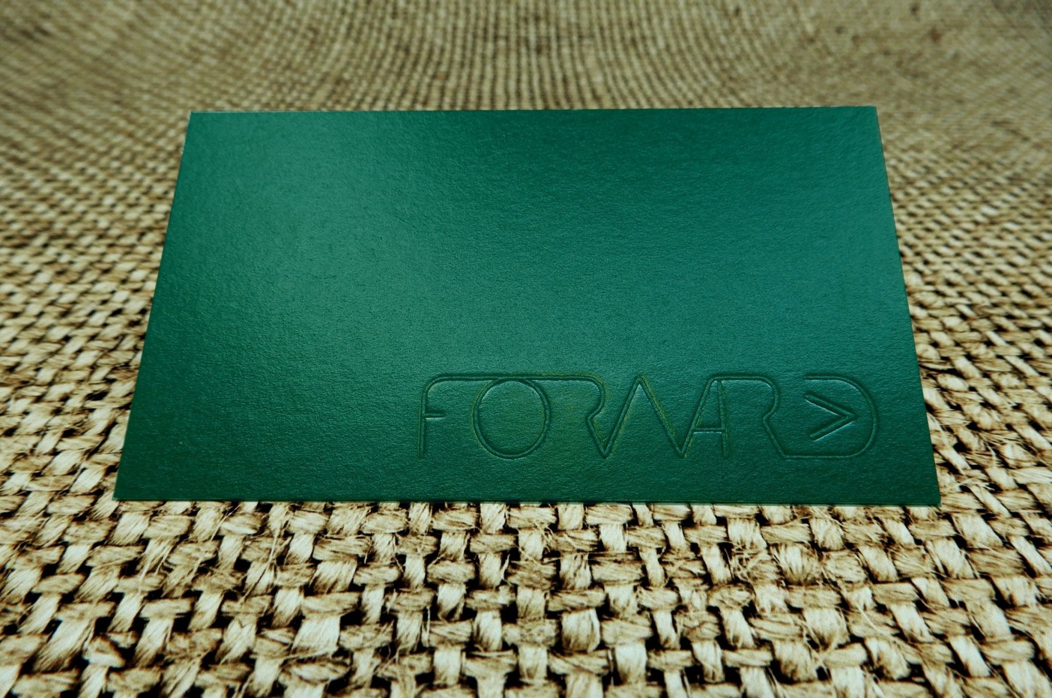 Uncoated 24PT Thick Business Cards With Foil Stamping And Embossing ...