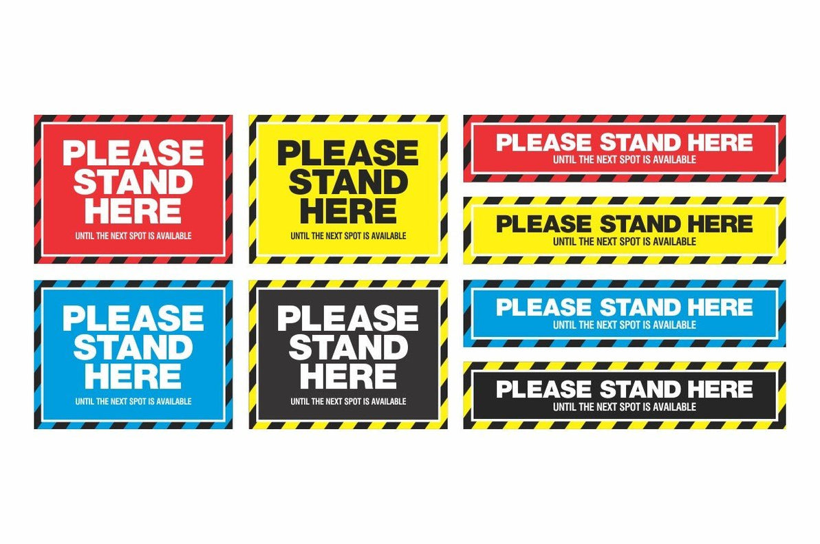 Commercial Grade Social Distancing Floor Stickers | Clubcard — Clubcard ...