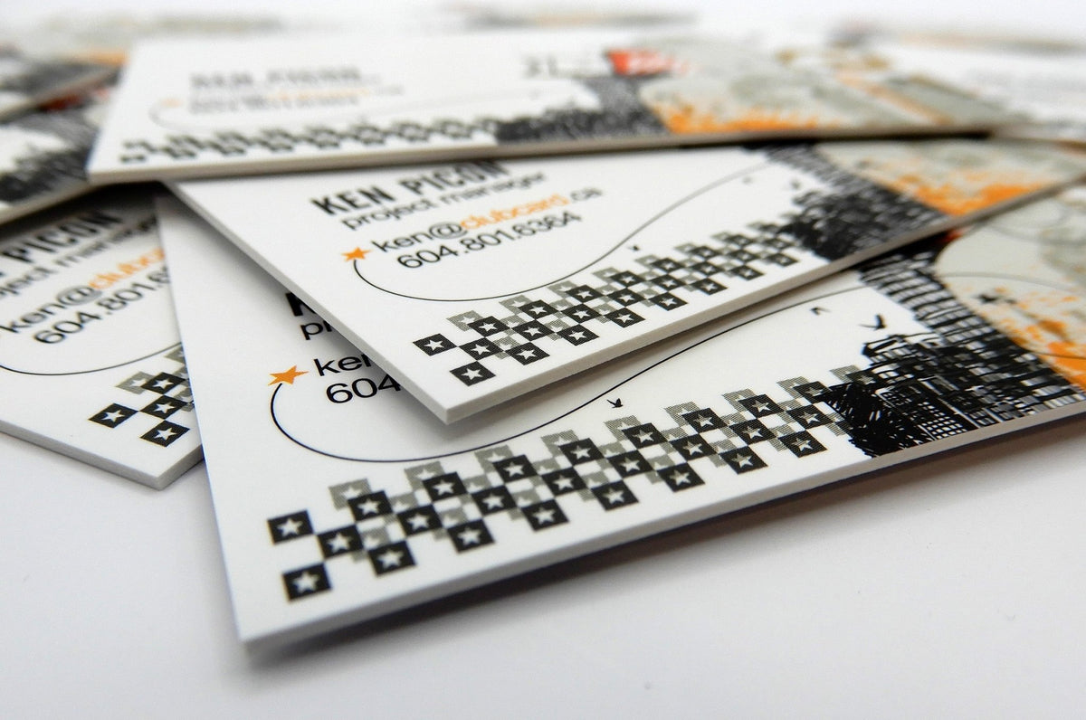 Soft Touch Laminated 38PT Business cards, Postcards And Hang Tags ...