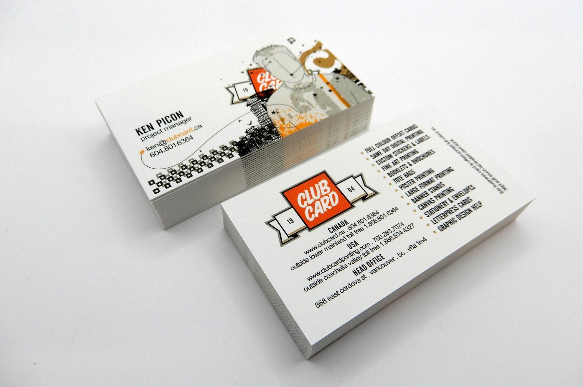 Soft Touch Laminated 38PT Business cards, Postcards And Hang Tags ...