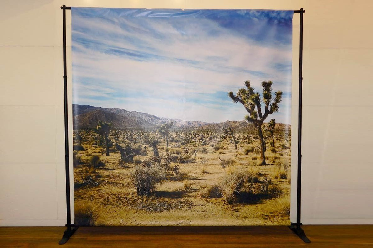 Telescopic Backdrop Banner Stand Backdrop — Clubcard Printing USA