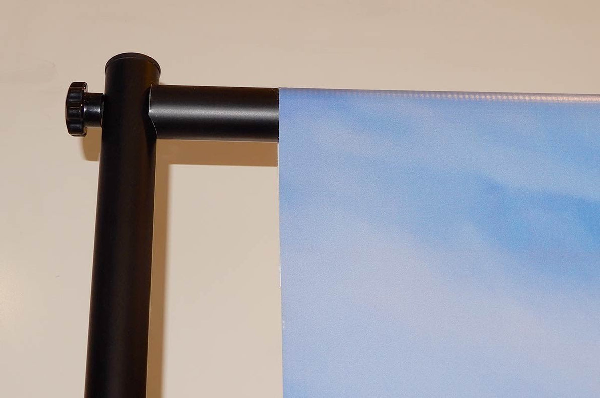 Telescopic Backdrop Banner Stand Backdrop — Clubcard Printing USA