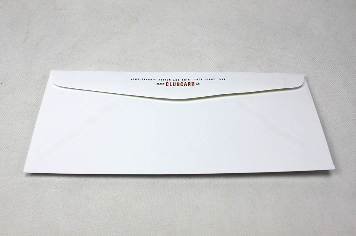 Custom No.10 Business Envelopes with Optional Windows — Clubcard ...