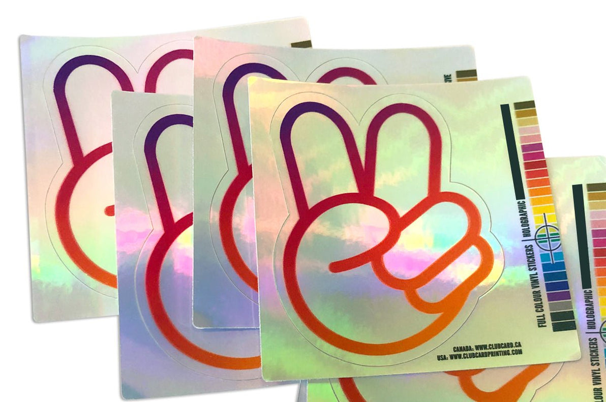 UV Spot Gloss Sticker Printing On Matte And Clear Vinyl | Clubcard USA ...