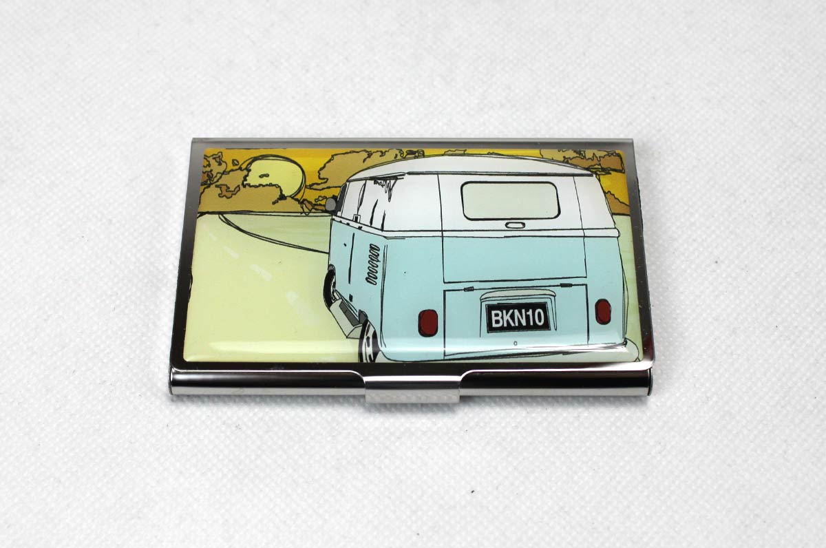 Van business card case with illustrated graphic of a van by Michael ...